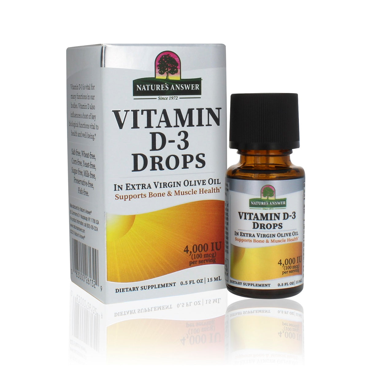 Vitamin D3 drops 2000IU - 240 days - Green Vitality
